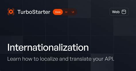 Internationalization Api Web Turbostarter