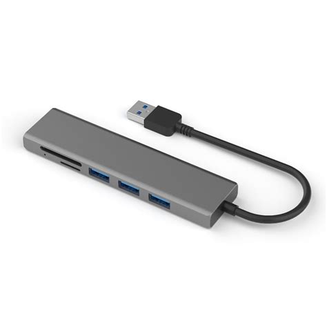 Kcahpan Usb 3 0 Hub Aluminum 4 Port Extender Small Usb Adapter Metal 4