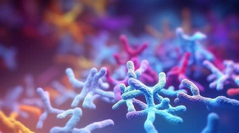 Chromosome Life Science And Medicine Concept 3d Rendered Chromosomes On