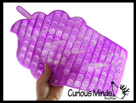 New Jumbo Frappe Iced Coffee Bubble Pop Game Rainbow Silicone Push