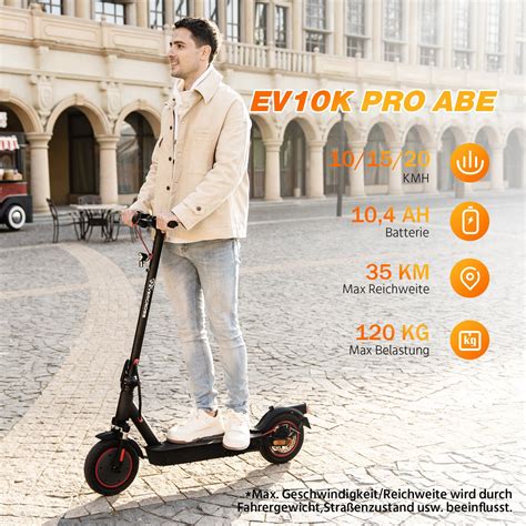Evercross Ev10k Pro Faltbarer Elektroroller Abe Evercrosseu