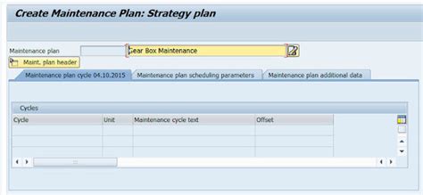Sap Consultantbangladesh Sap Pm Preventive Maintenance Scheduling Strategy Plan