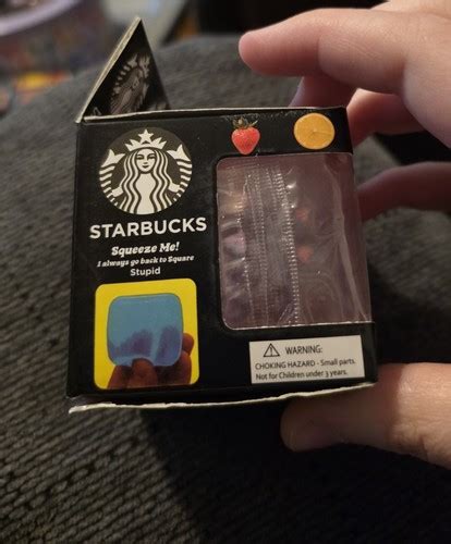 Starbucks Needoh Squishy Unbranded Cube Toy New In Box Strawberry Acai