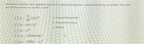 Solved Determine Whether Each Equation Represents Chegg