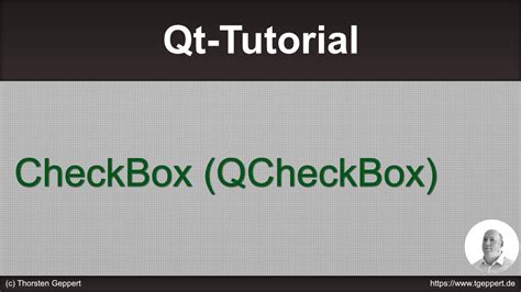 qt tutorial 024 checkbox youtube