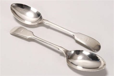 Pair Of George V Sterling Silver Dessert Spoons Hallmarked… Flatware