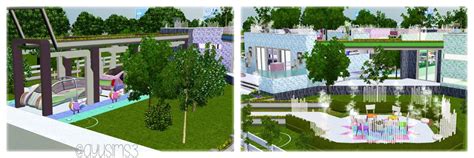 Ayu Sims 3 — Rainbow Houses Indigo Edition