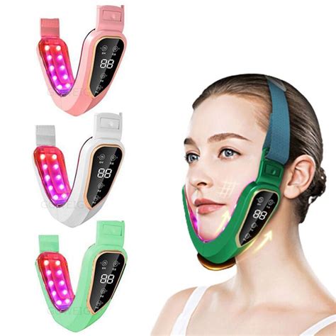 Face Lifting Massager Led Photon Therapy Face Slimming Vibration Massage Double Chin V Shaped