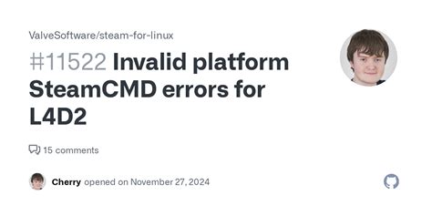 Invalid Platform Steamcmd Errors For L4d2 · Issue 11522 · Valvesoftwaresteam For Linux · Github