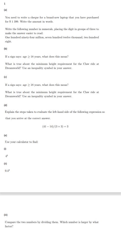 Solved A You Need To Write A Cheque For A Brand New Chegg Com