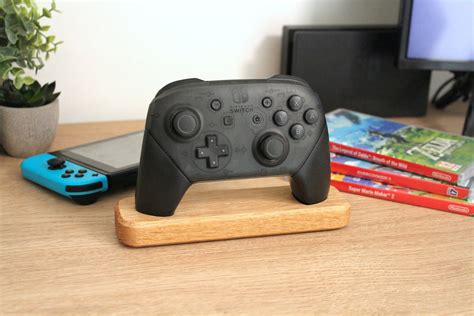 Nintendo Switch Pro Controller Stand Wooden Oak Etsy