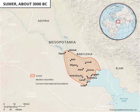 Sumer Map Map Mesopotamia Sumer Share Map
