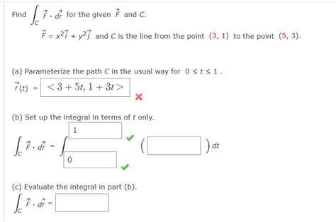 Solved Find ∫C﻿vec(F)*dvec(r) ﻿for the given vec(F) ﻿and | Chegg.com