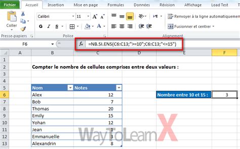 Compter Le Nombre De Cellules Comprises Entre Deux Valeurs Excel
