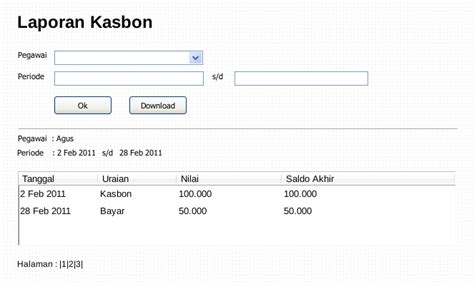 aplikasi pengajuan kasbon php aneka source code