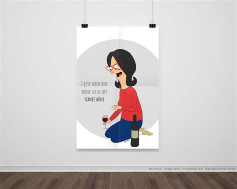 Linda Belcher Fan Art Seance Wine Digital Download Etsy