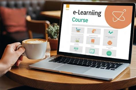 Elearning Platform On Laptop For Virtual Education With Online Courses