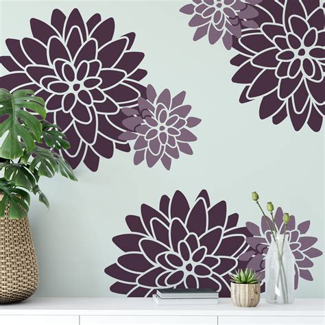 Flower Wall Stencil Patterns