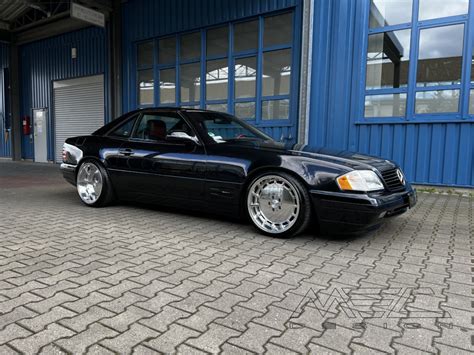 R129 Sl500 With Polished Meclassico2 Wheels Mec Design