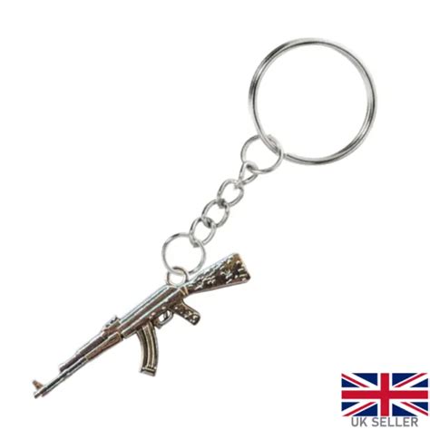 Machine Gun Keychain Replica Ak47 Kalashnikov Assault Rifle Keyring Cod T Eur 418 Picclick Fr