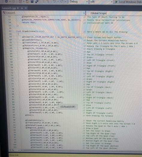 Solved X Esson 5cpp A Lesson5 Global Scope This Code Was