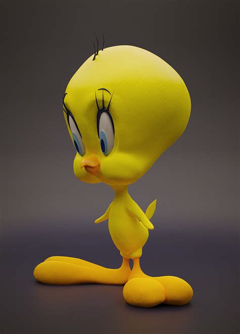 Tweety Bird Sculpt Cg Cookie