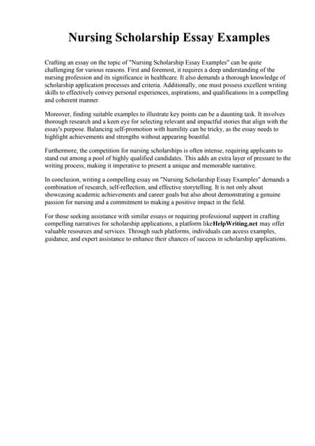 Scholarship Personal Essay Examples Scholarship Essay Examples