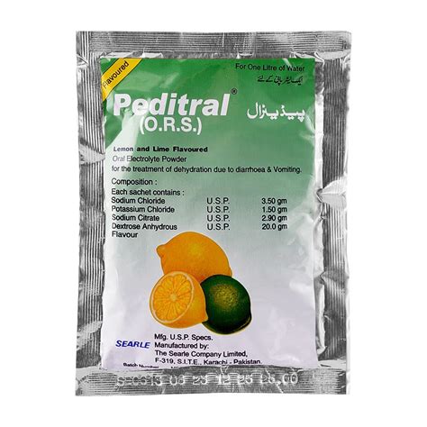 Buy Searle Peditral Ors Lemon Flavor Sachet In Pakistan Shopaholic Pk