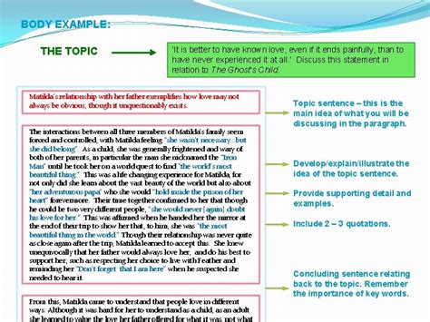 Planning And Structuring A Text Response Essay Breaking
