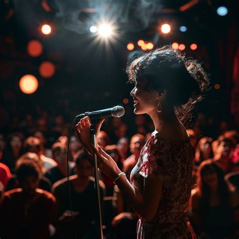 Free Singer Captivates Audience Image Singer Performance Stage