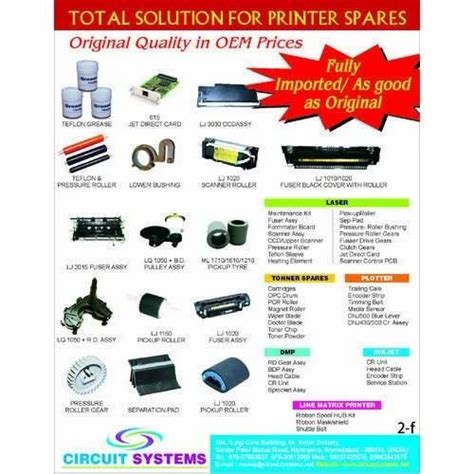 Laser Printer Spares At ₹ 5000piece Ahmedabad Id 3671677062