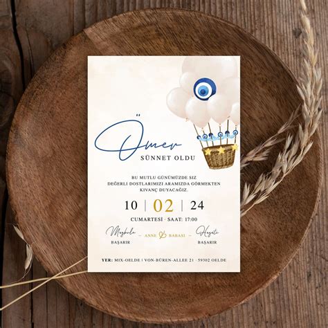 Sünnet Karti Isme özel Sünnet Karti Inviation Sunnet Digital Sünnet