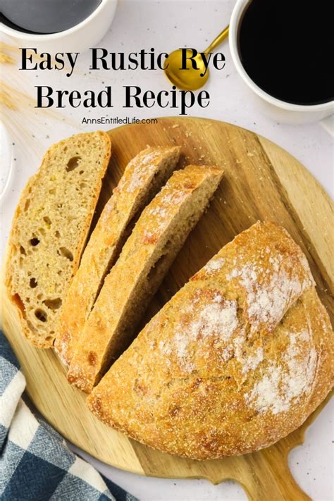 Easy Rustic Rye Bread Recipe No Knead