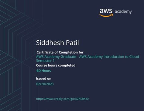 Siddhesh Patil On Linkedin Aws Cloudcomputing Awsacademy