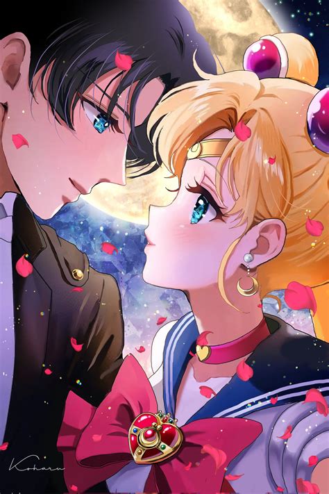 Tsukino Usagi Sailor Moon Chiba Mamoru And Tuxedo Kamen Bishoujo