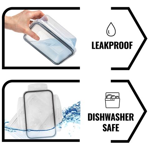 Food Storage Containers 10 Pack 30 Oz Bpa Free Plastic With Lids