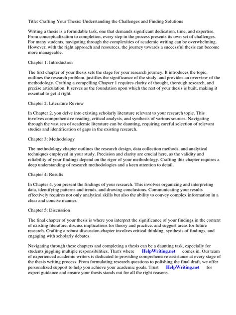 Sample Thesis Chapter 1 5 Pdf Methodology Thesis