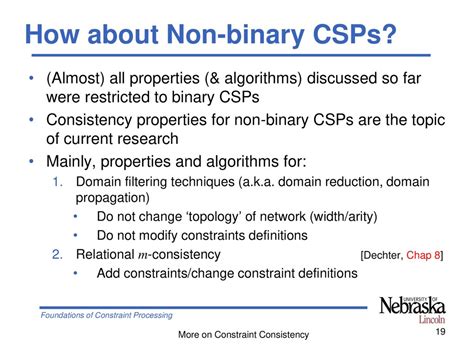 More On Constraint Consistency Ppt Download