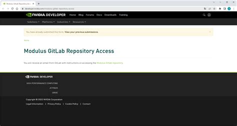 Cannot Git Clone Modulus Examples From Gitlab Page Technical Support PhysicsNeMo Only