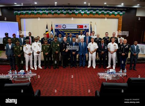 Dili Timor Leste Feb 2 2023 Adm John C Aquilino Commander Of U