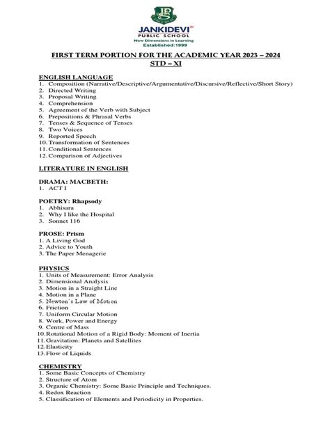 Portion Paper Term 1 Pdf Chemistry Equations