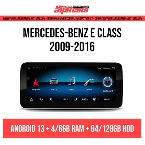 Mercedes Benz E Class 2009 2016 Android Screen Vehicle Multimedia