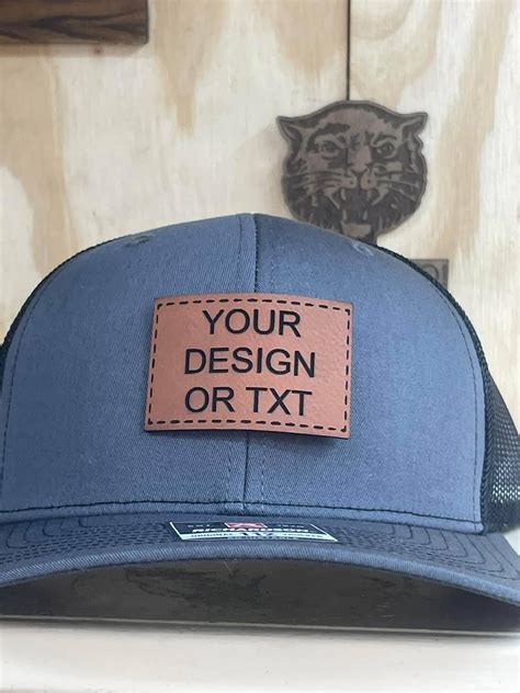 Custom Richardson 112 Trucker Hats Custom Logo Leatherette Adhesive
