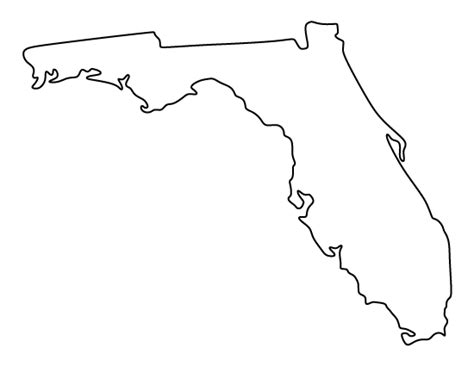 Florida State Map Outline