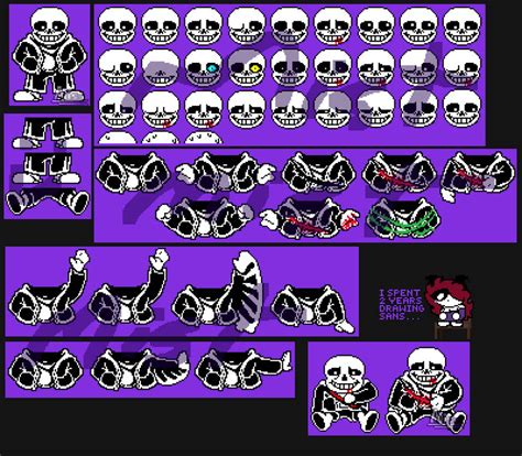 Undertale Sans Sprite Sheet By Sinful Mistake On Deviantart