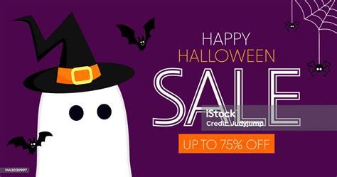 귀여운 유령과 함께 해피 할로윈 파티 인사말 카드 휴일 만화 캐릭터입니다 귀여운 으스스한 유령 10월에 대한 스톡 벡터 아트 및 기타 이미지 Istock