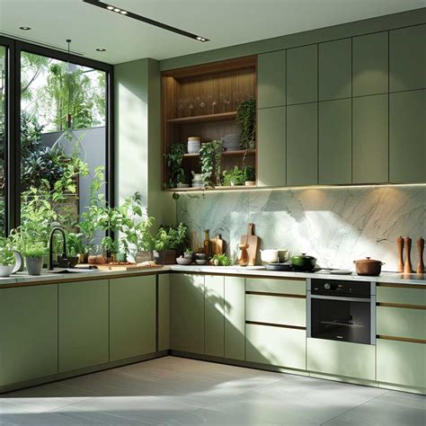 20 Green Kitchen Ideas For A Vibrant And Lively Cooking Space