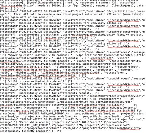 Project Failed To Open Please Check The Logs Upon Project Creation Getting Started Unity