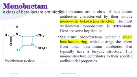 Cephalosporins A Class Of Beta Lactam Antibiotics And Monobactam Antibioticspptx