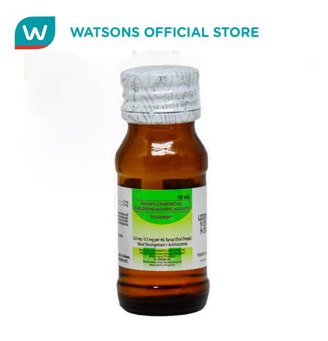 Disudrin Phenylephrine Hcl 25mg Chlorphenamine Maleate 05mg Drops 10